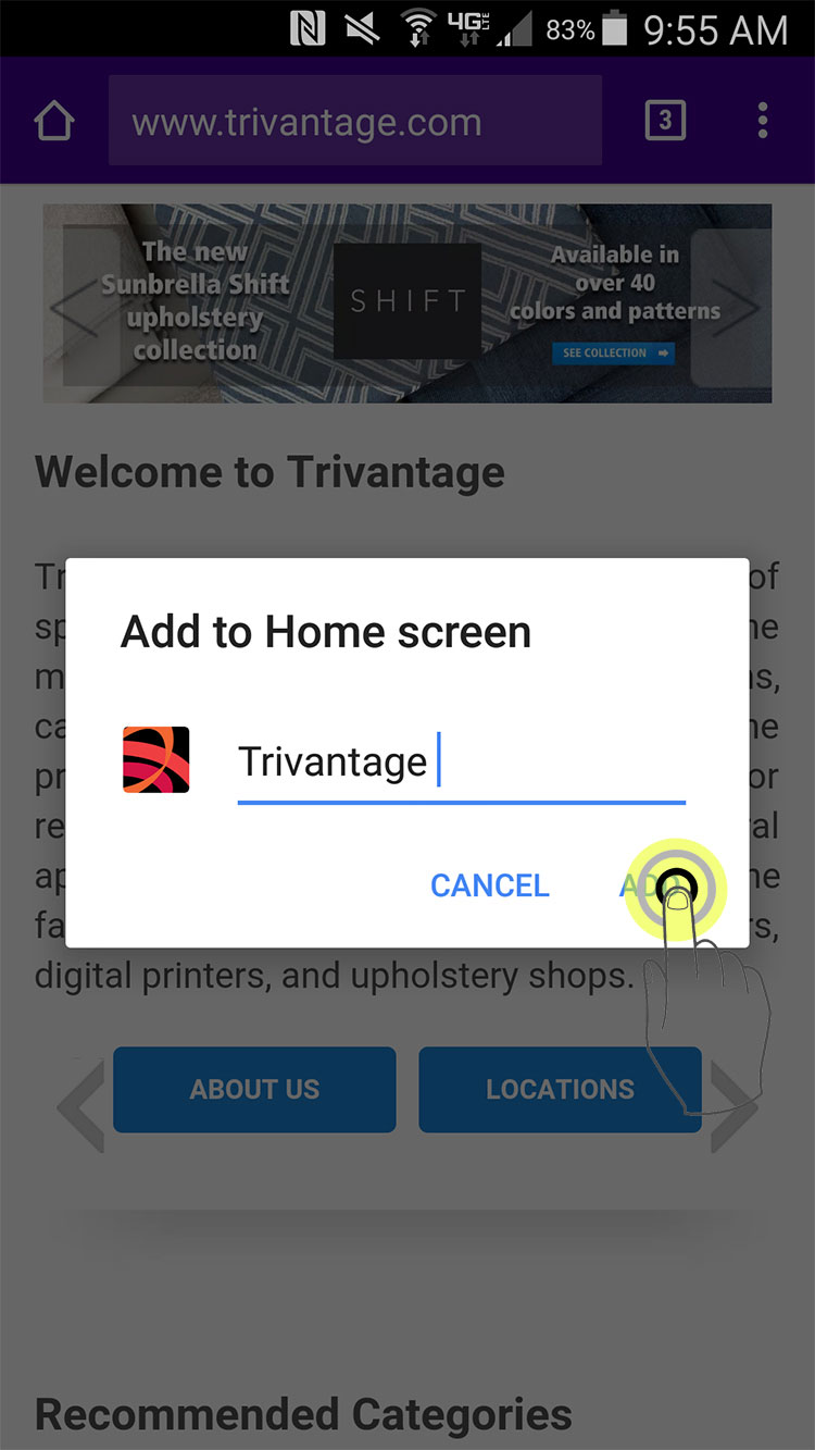 Add Trivantage to Your Homescreen | Trivantage